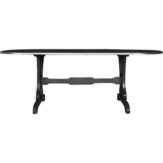 84" Rectangular Dining Table in Charcoal - Bed Bath & Beyond - 36806028